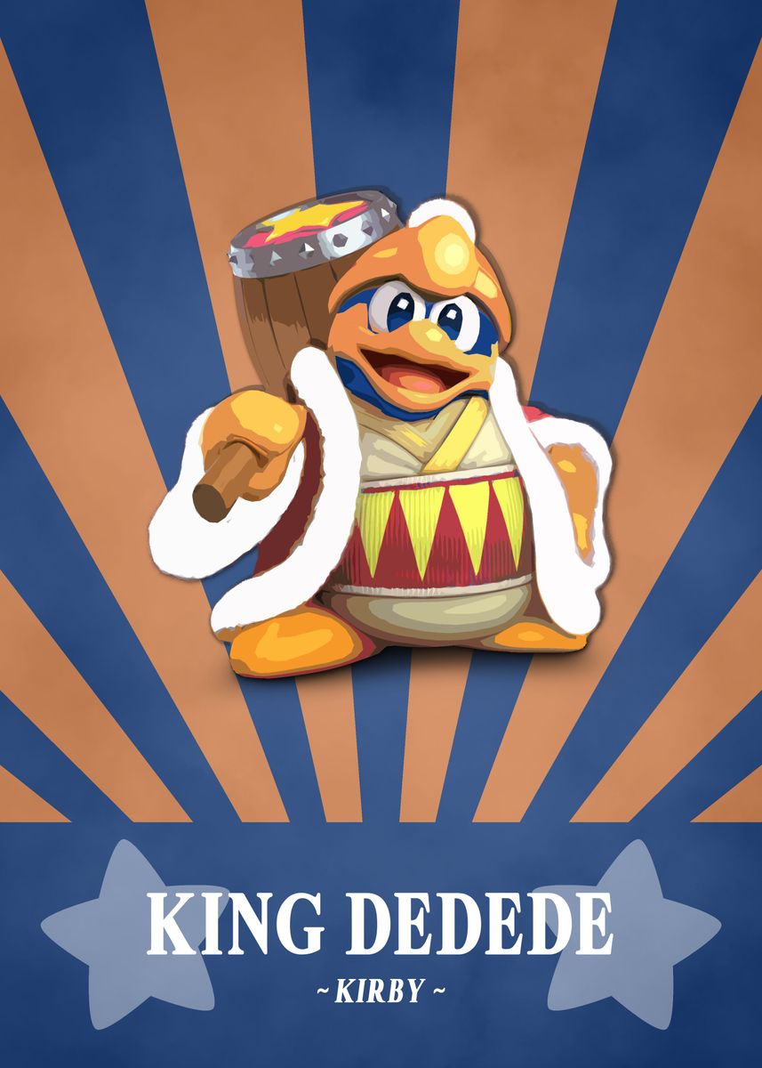'King Dedede Radial' Poster, picture, metal print, paint by Gemini ...