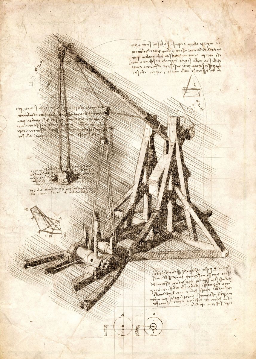 'Trebuchet' Poster, picture, metal print, paint by Cornel Vlad | Displate