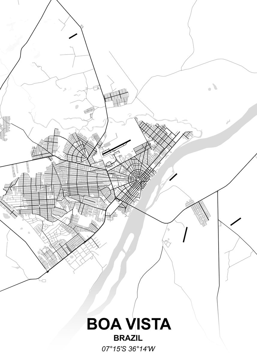 'Boa Vista Brazil' Poster, picture, metal print, paint by Iwoko | Displate