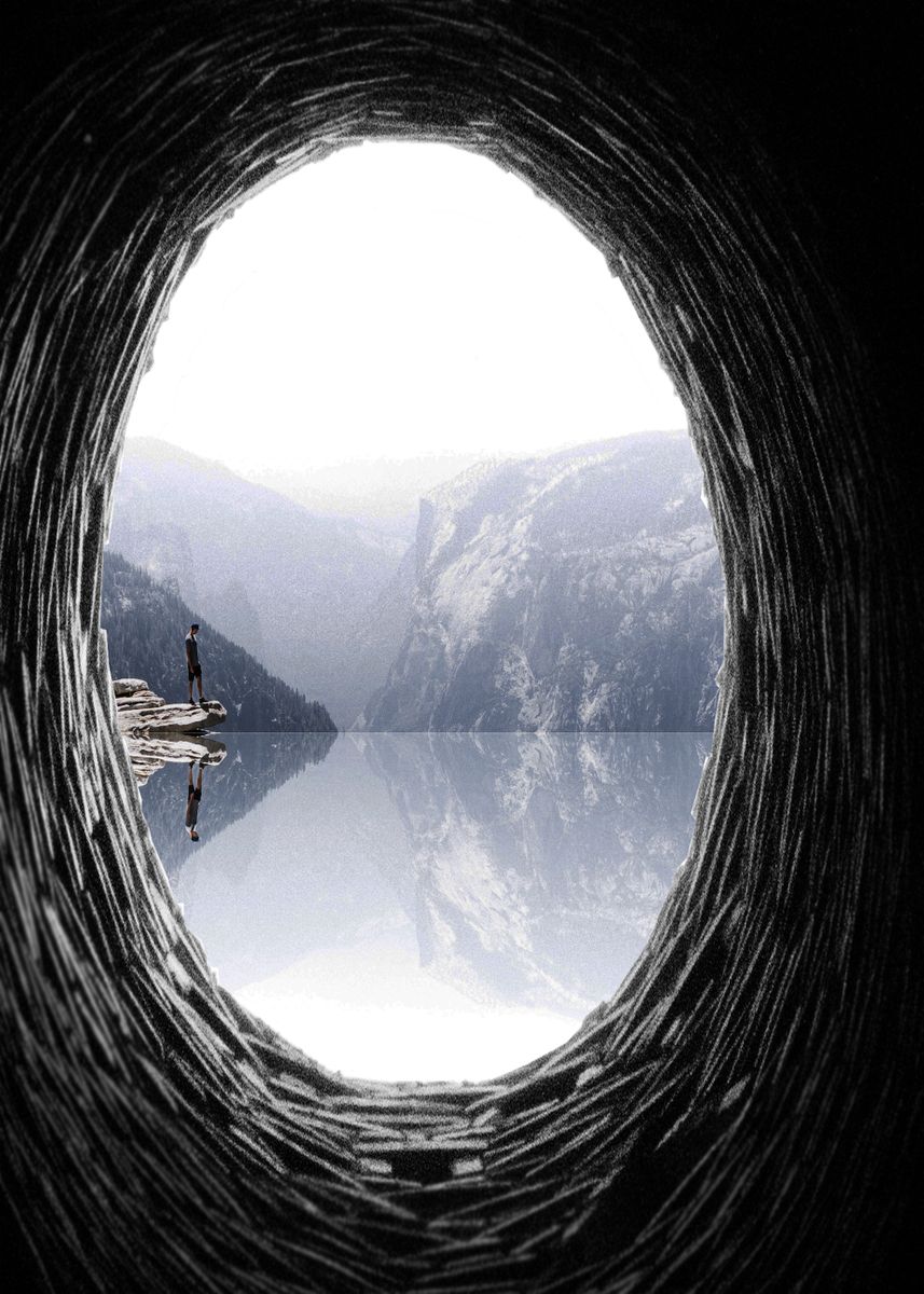 'Reflection' Poster, picture, metal print, paint by Milos Maric | Displate