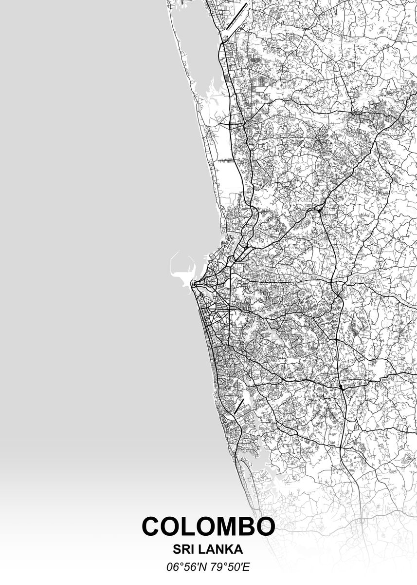 'Colombo Sri Lanka' Poster, picture, metal print, paint by Iwoko | Displate
