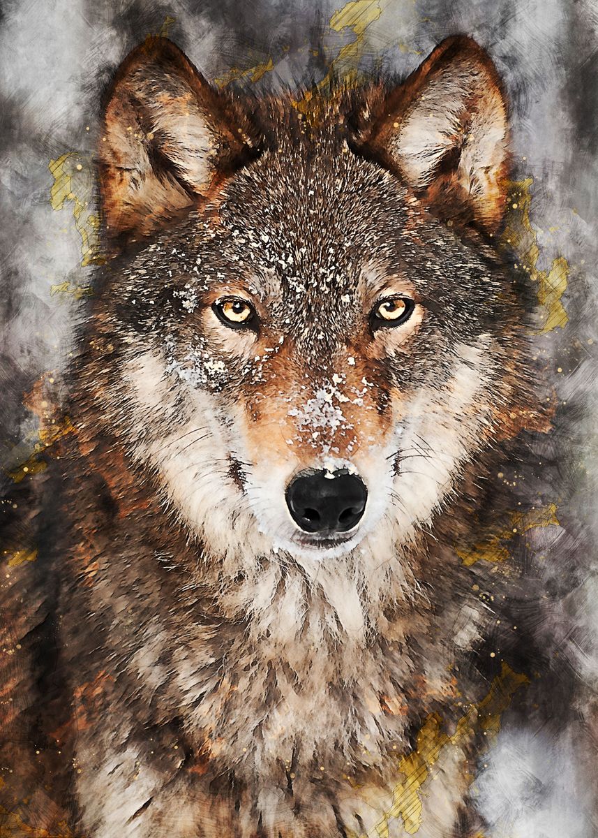 'Wolf 6' Poster by VM Designs | Displate