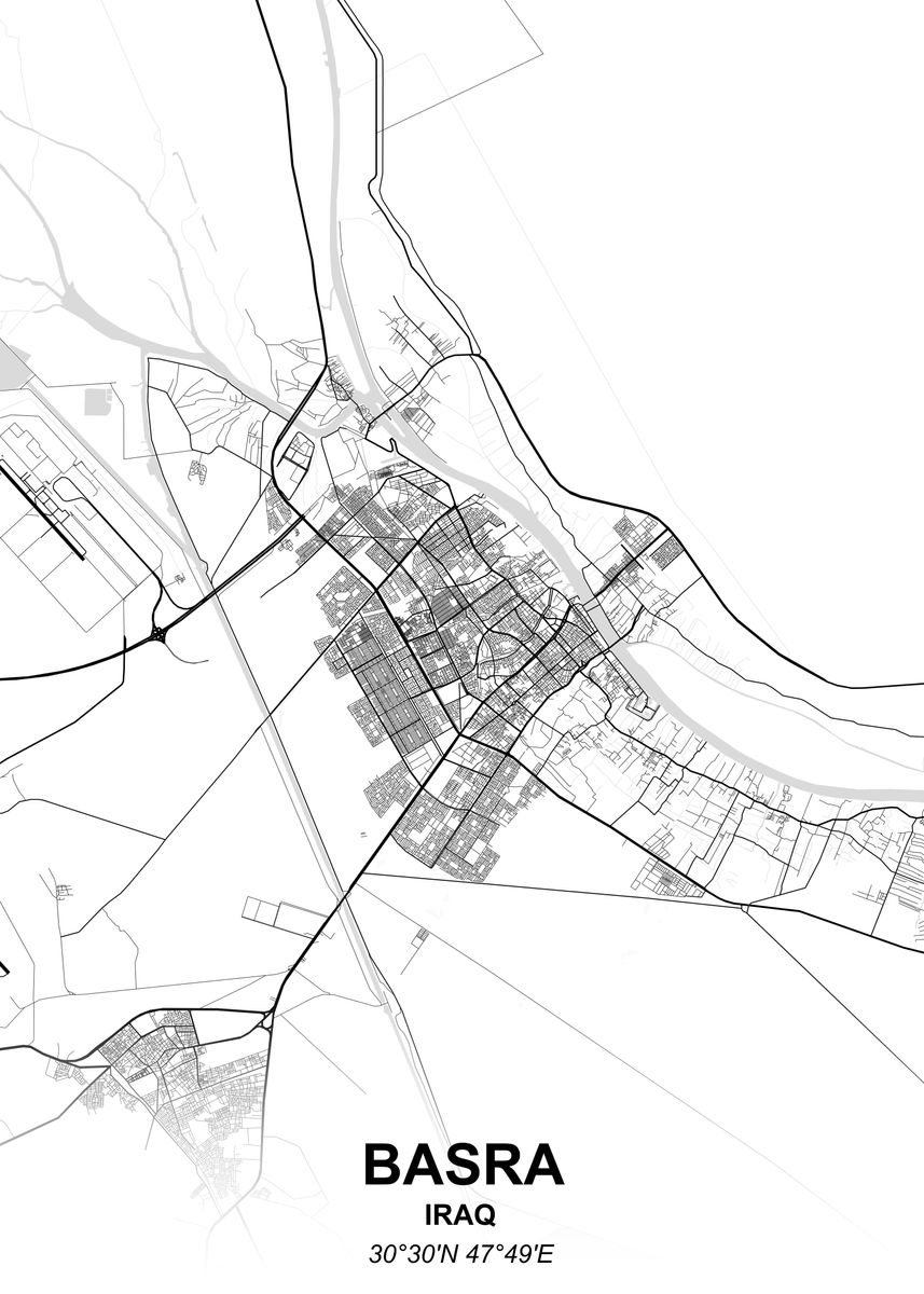 'Basra Iraq' Poster by Iwoko | Displate