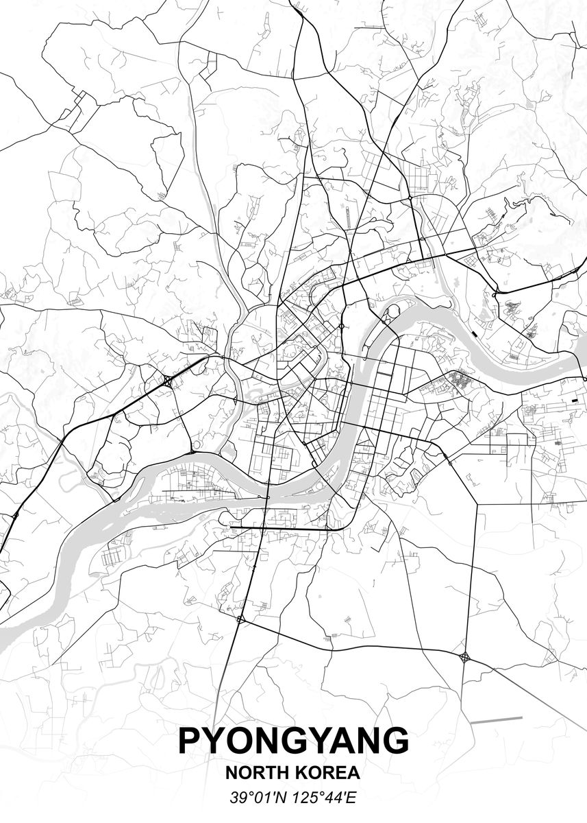 'Pyongyang North Korea' Poster by Iwoko | Displate