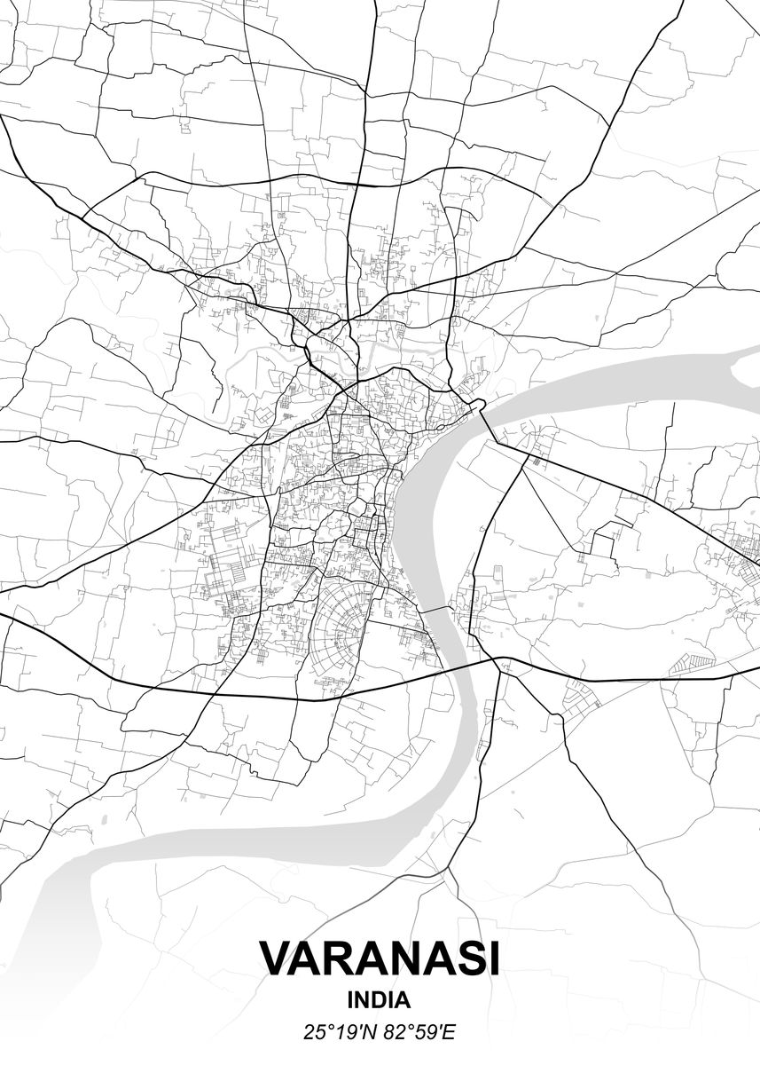 'Varanasi India' Poster, picture, metal print, paint by Iwoko | Displate