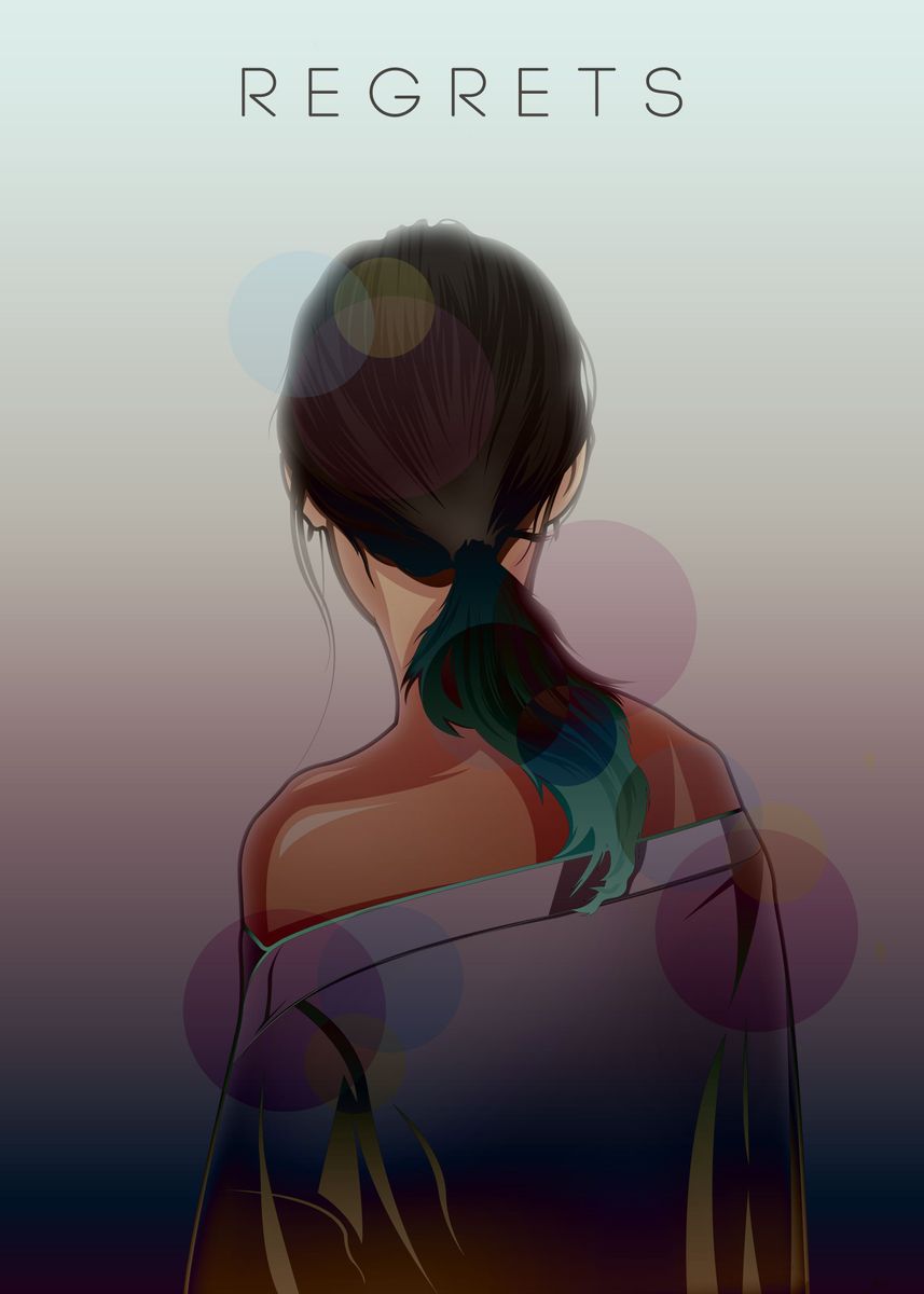 'Regrets' Poster by Ricky Caneso Jr | Displate