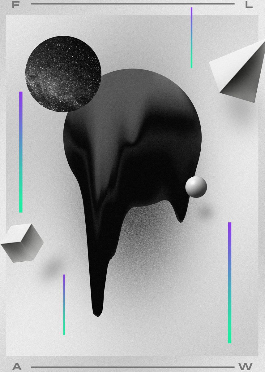'flaw' Poster by vasjan leno | Displate
