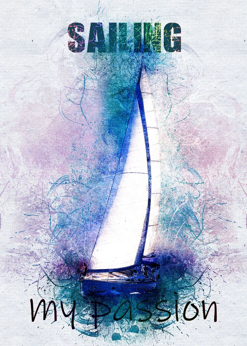 'Sailing' Poster by Printed Artings | Displate