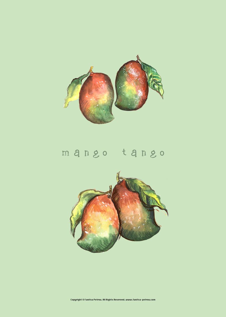 'Mango Tango' Poster by Fanitsa | Displate