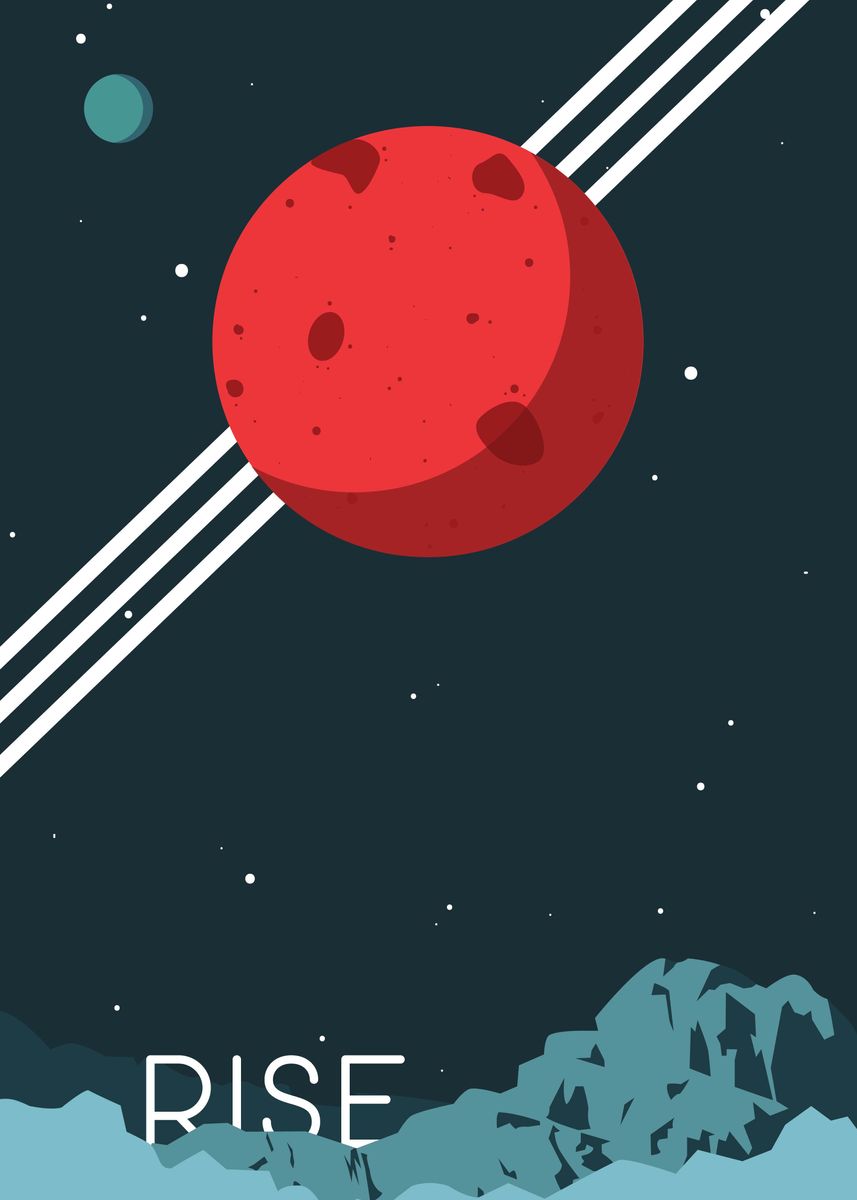 'RISE' Poster by Jane Arnett | Displate