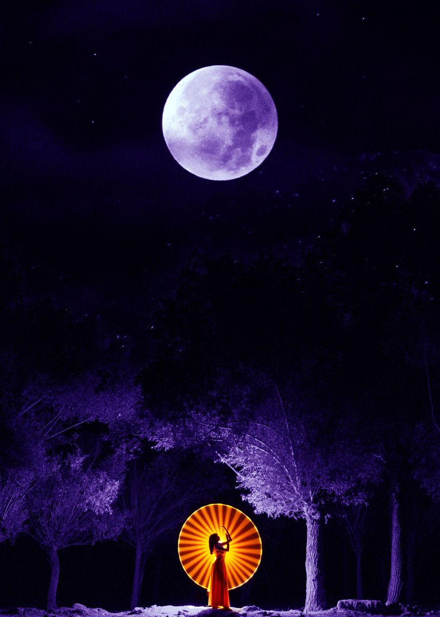 'Moon dance ritual' Poster, picture, metal print, paint by Gab Fernando ...