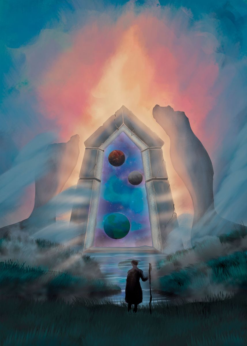 'Portal' Poster, picture, metal print, paint by 5c5c36838c80b | Displate