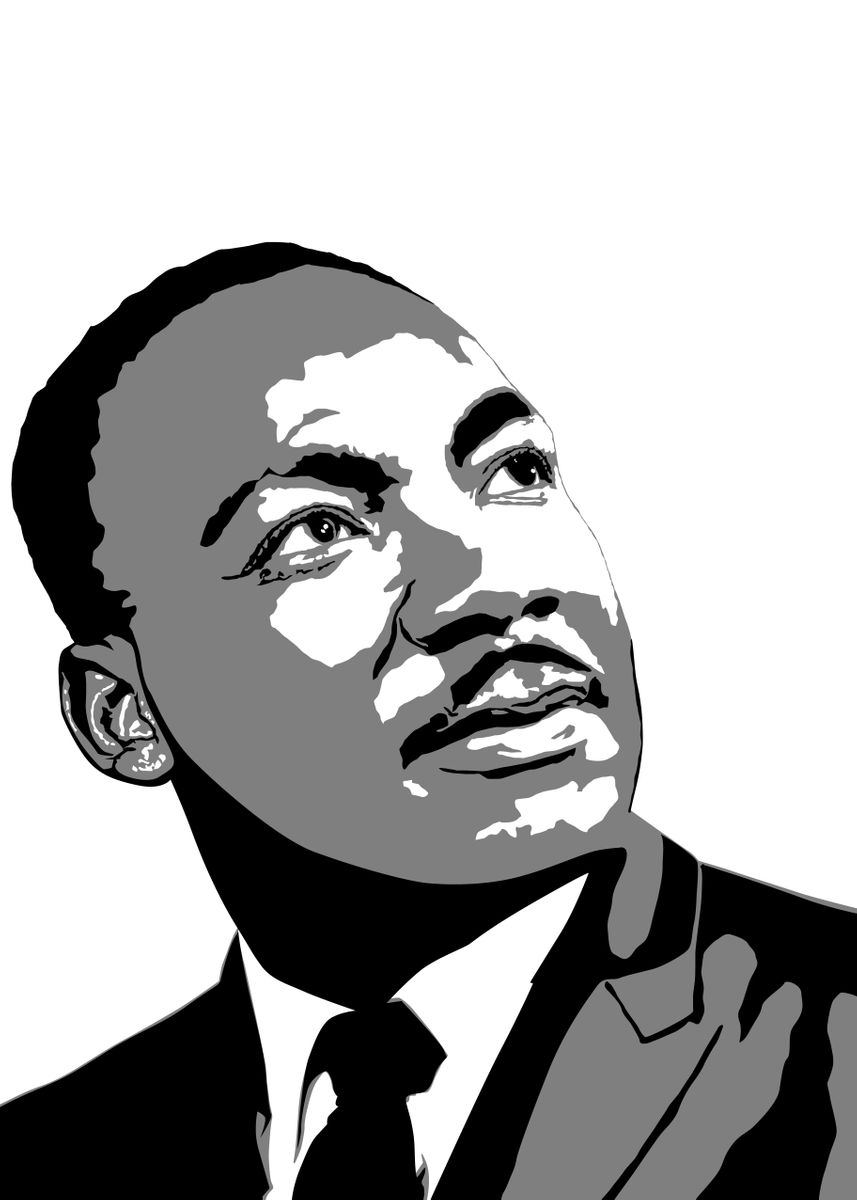 'Martin Luther King MLK ' Poster, picture, metal print, paint by ...
