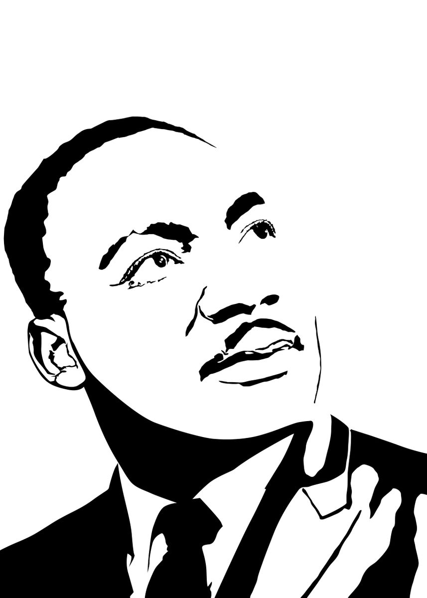 'Martin Luther King MLK ' Poster, picture, metal print, paint by ...