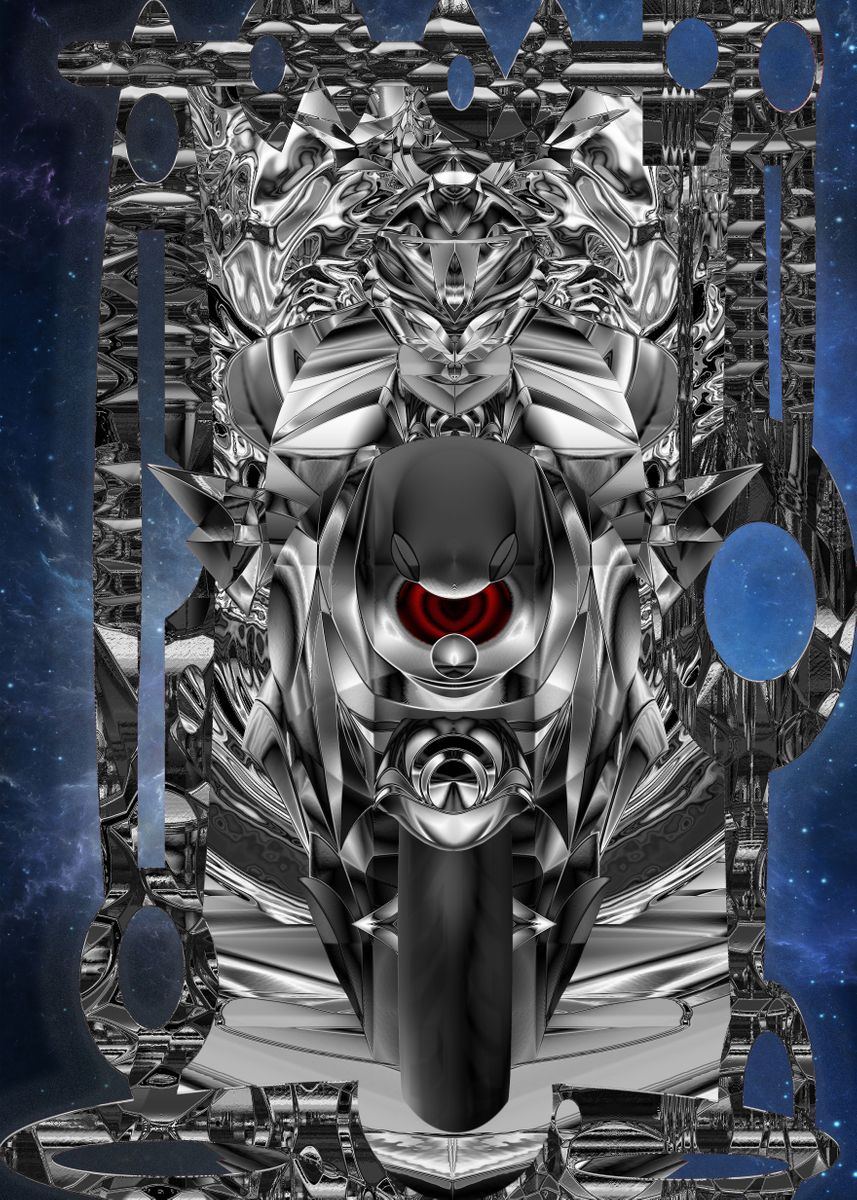 'Cosmorider' Poster, picture, metal print, paint by Eric Amsellem ...