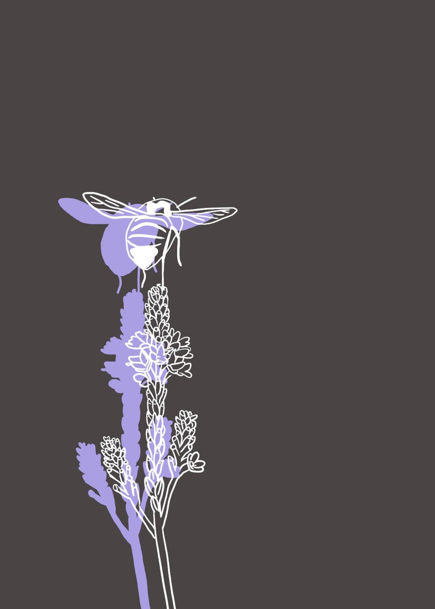 'Blue Vervain' Poster, picture, metal print, paint by Ashleigh Rosanna ...