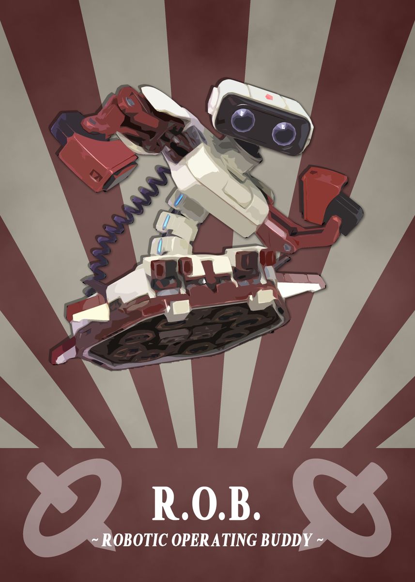 'ROB Famicom Radial' Poster, picture, metal print, paint by Gemini ...