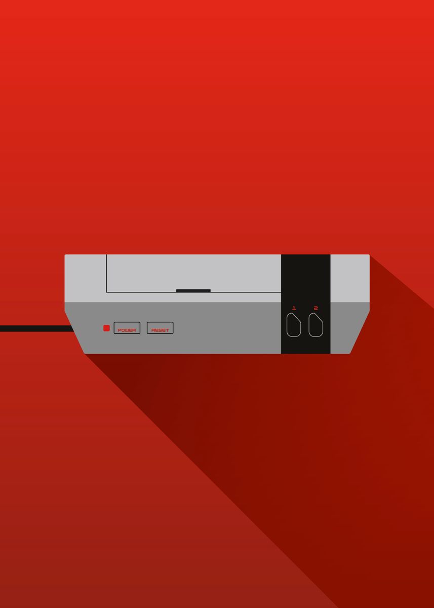 'NES Shadow 1 of 3' Poster, picture, metal print, paint by Fakun | Displate