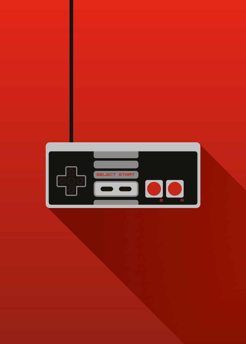 'NES Shadow 2 of 3' Poster, picture, metal print, paint by Fakun | Displate