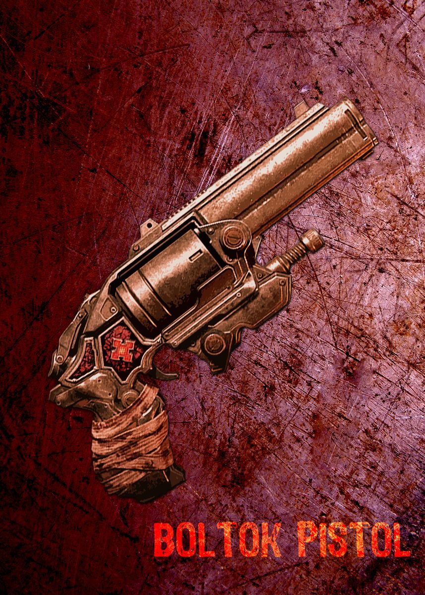 'Pistol' Poster, picture, metal print, paint by Scar Design | Displate