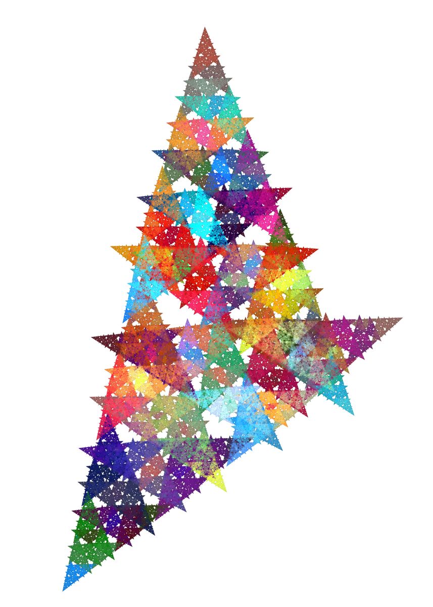 'Triangle Tree' Poster, picture, metal print, paint by Elomin Sha ...