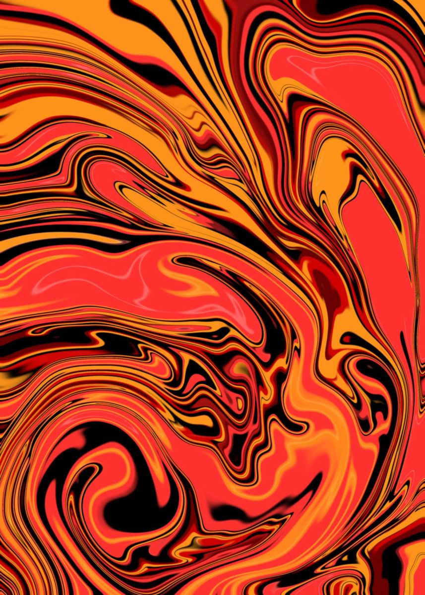 'Lava' Poster by Avril Lucy | Displate