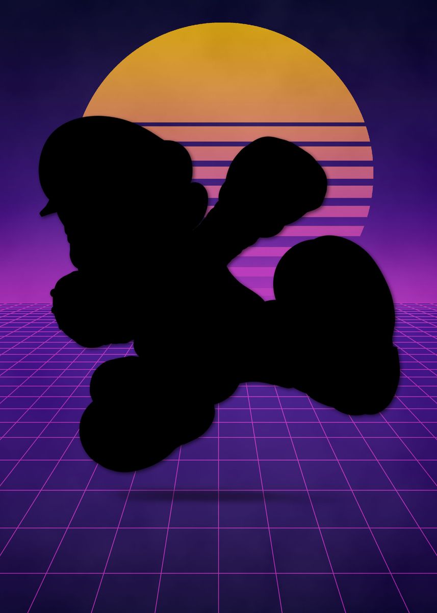 'Retro Super Mario' Poster, picture, metal print, paint by Gemini ...