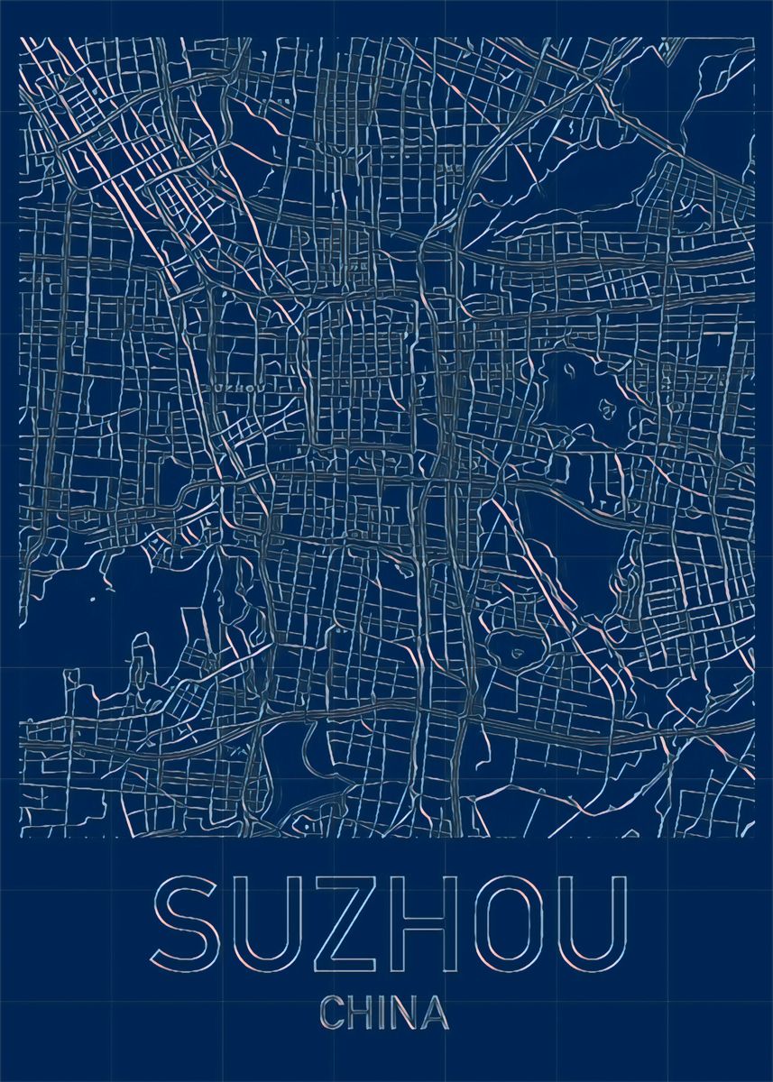 'Suzhou China' Poster by Helge Art | Displate