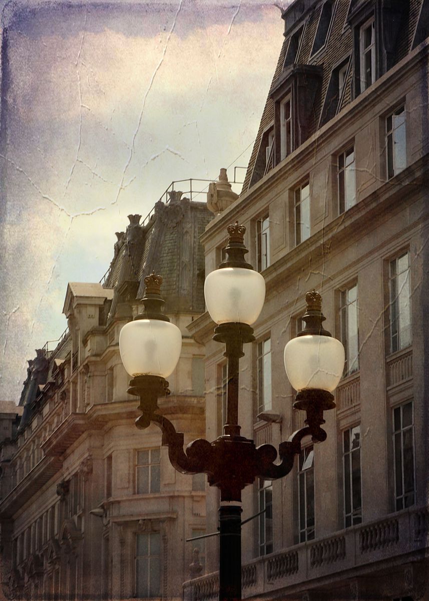 'London Street Lamp' Poster, picture, metal print, paint by Philip ...