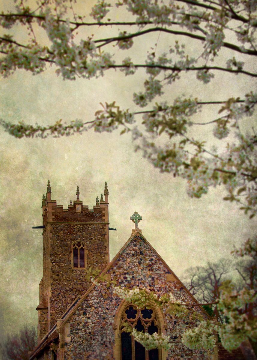 'Pretty church' Poster, picture, metal print, paint by Svetlana Sewell ...