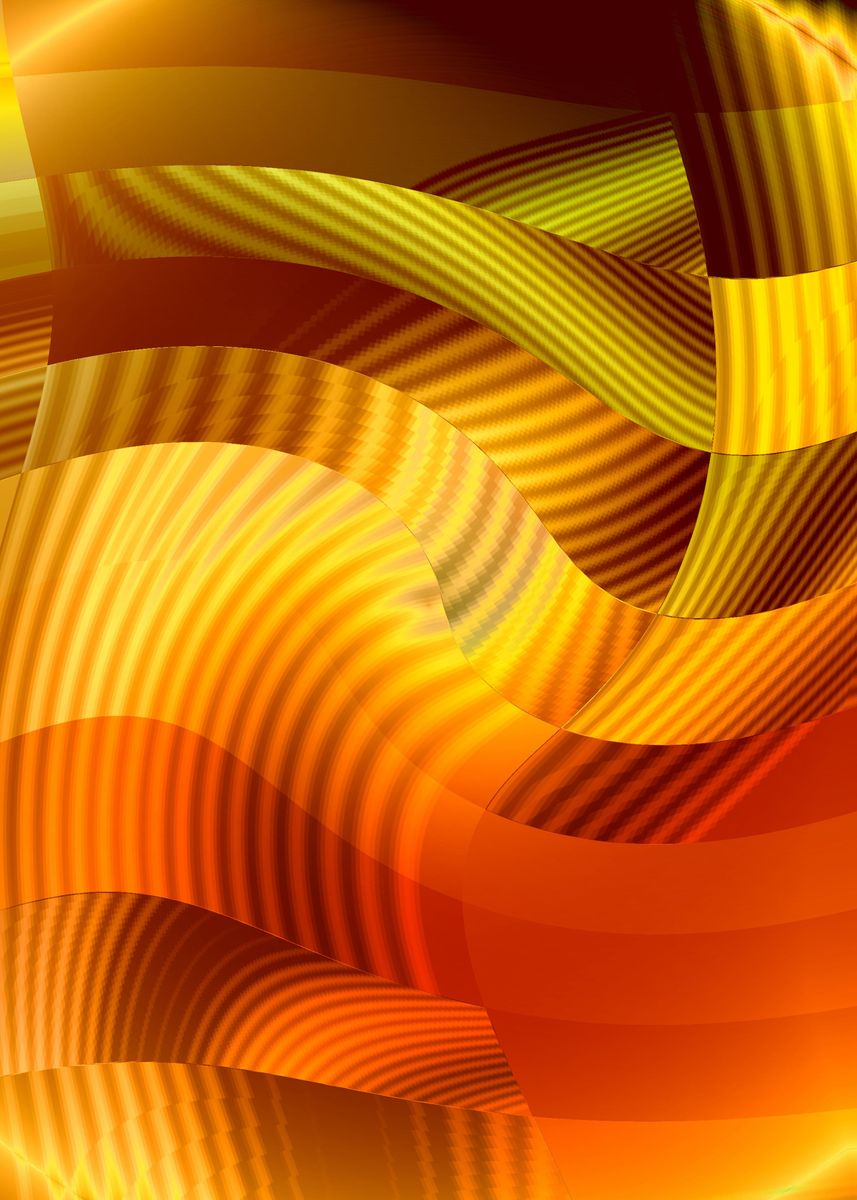 'Golden Cobweb' Poster, picture, metal print, paint by Mandy Collins ...