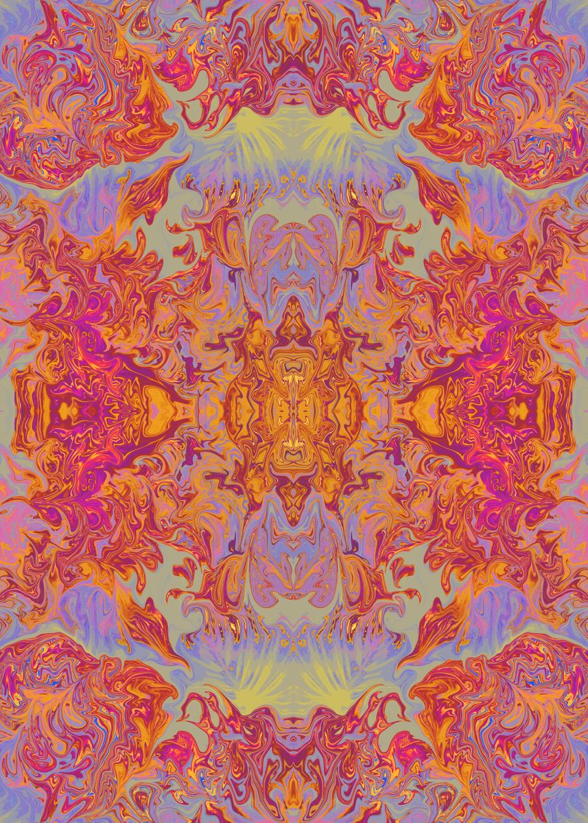 'Firestorm' Poster, picture, metal print, paint by Jessica Lauren ...