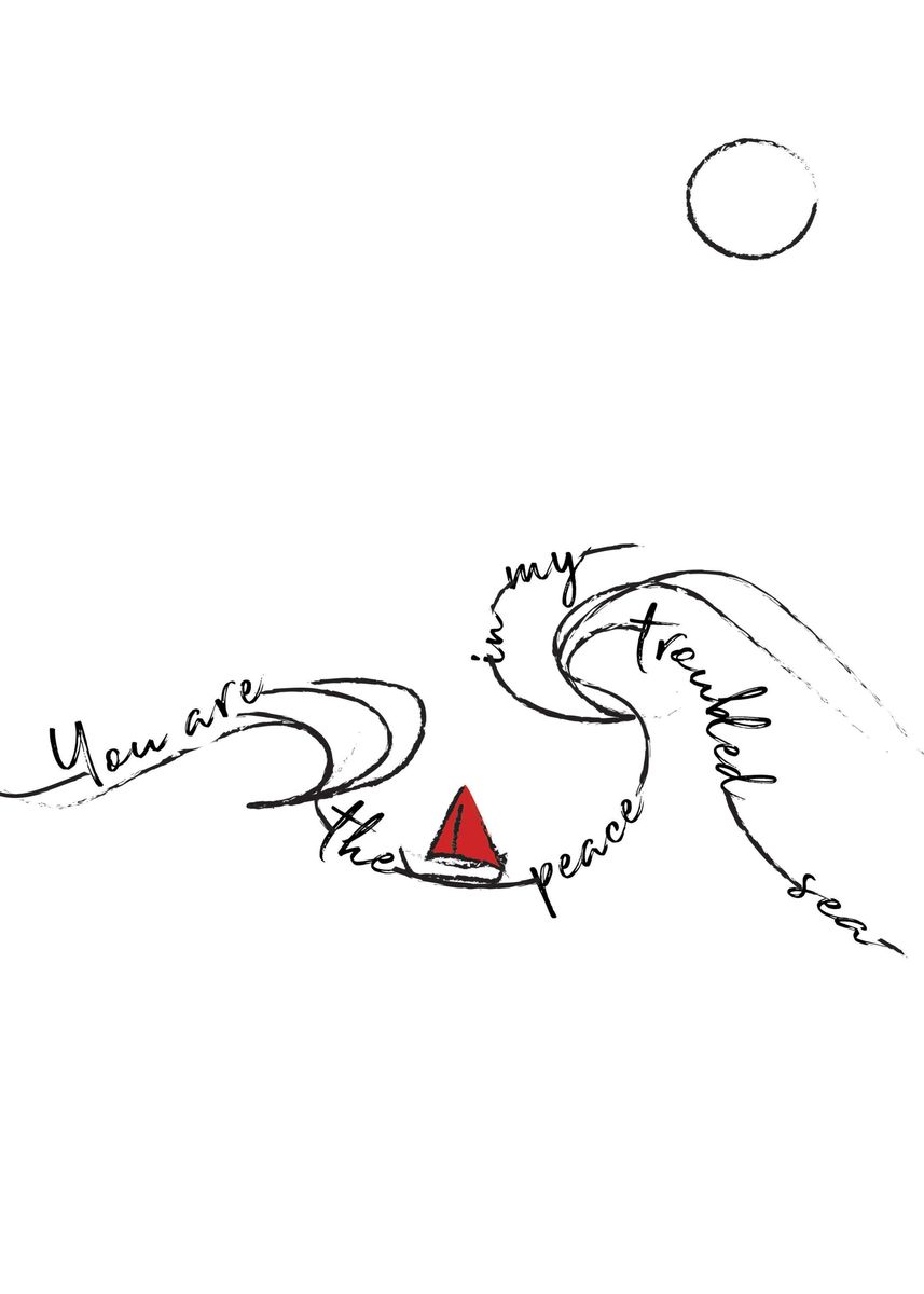 'Troubled Sea' Poster, picture, metal print, paint by Oh My Word ...