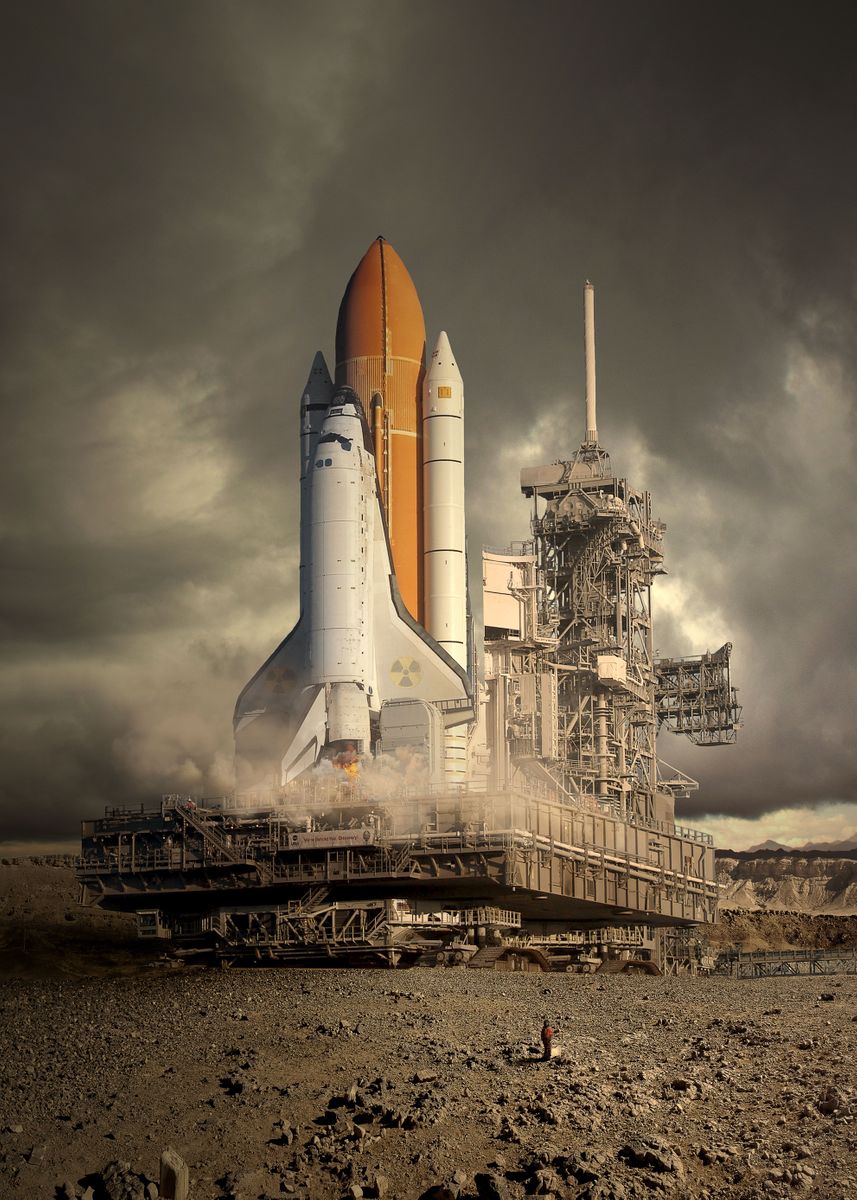 'Clear to launch' Poster by Tomasz Zaczeniuk | Displate