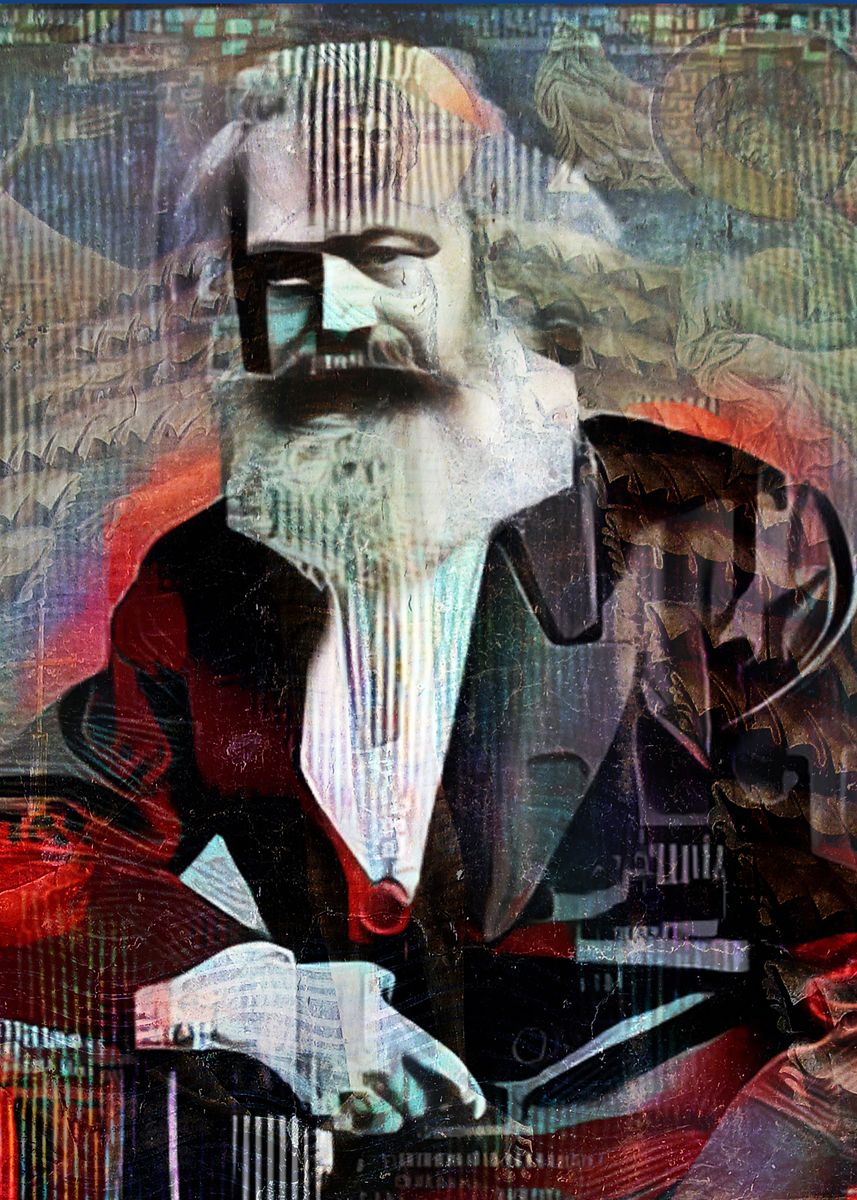 'Marx In USA' Poster, picture, metal print, paint by Gordan Zelnicki ...