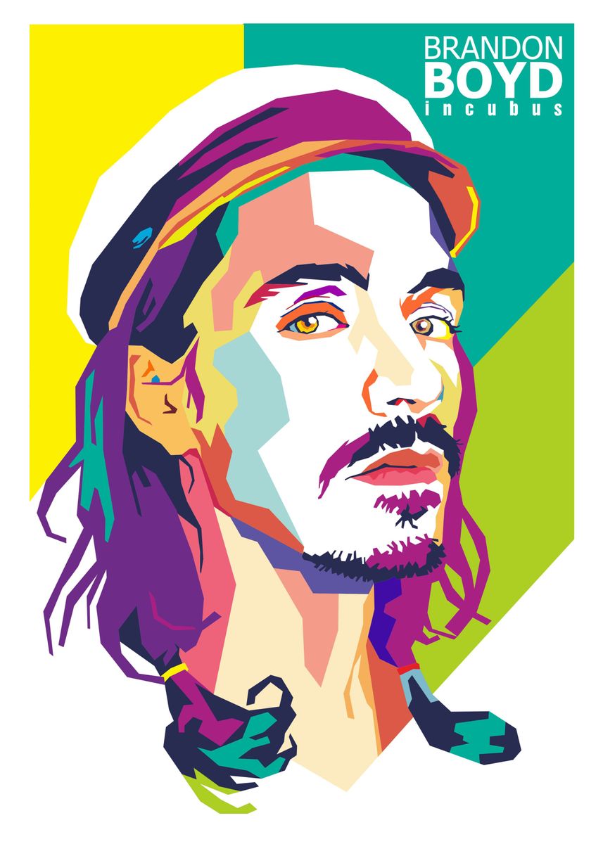 'brandon boyd' Poster, picture, metal print, paint by YORHED STUDIO ...