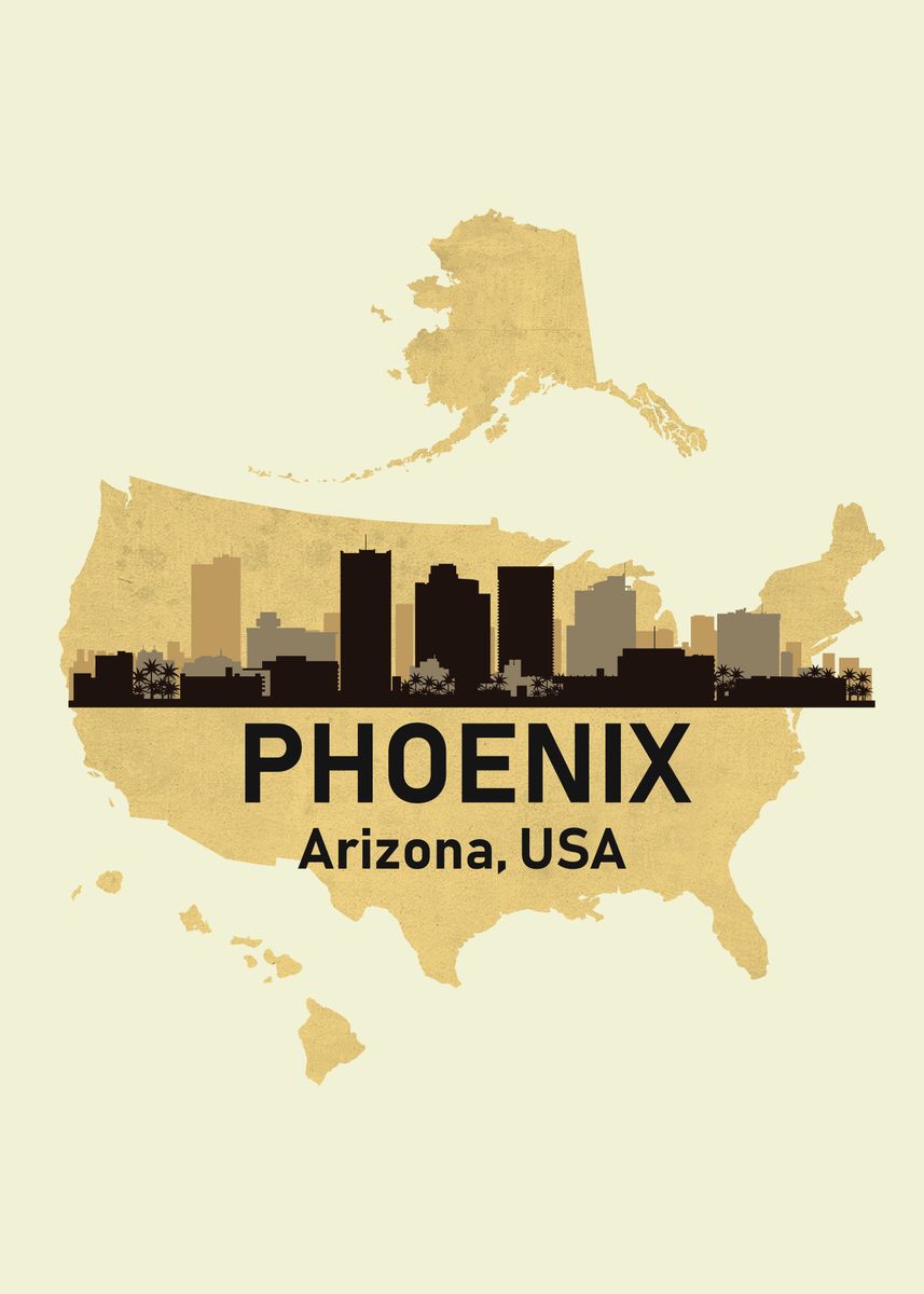 'Phoenix USA' Poster by Iwoko | Displate