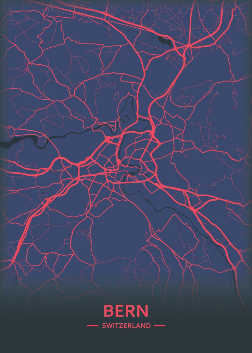 'Bern ' Poster, picture, metal print, paint by Alexandros Iosifidis ...