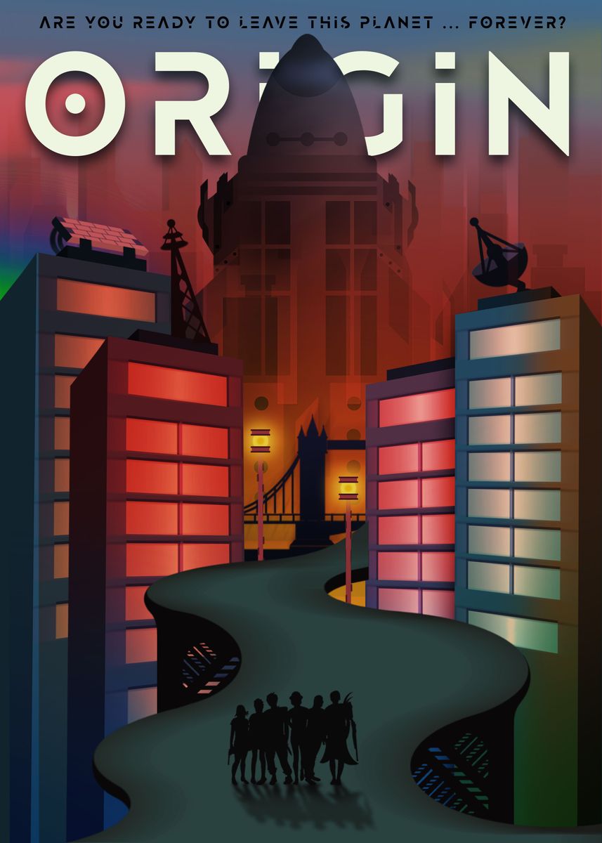 'ORIGIN the one way trip' Poster, picture, metal print, paint by Aaki ...