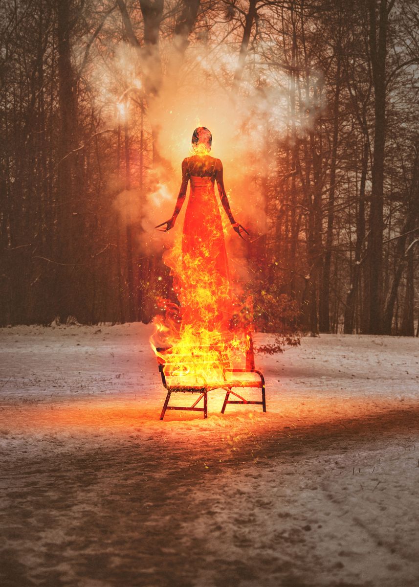 'Hell woman' Poster by Tomasz Zaczeniuk | Displate