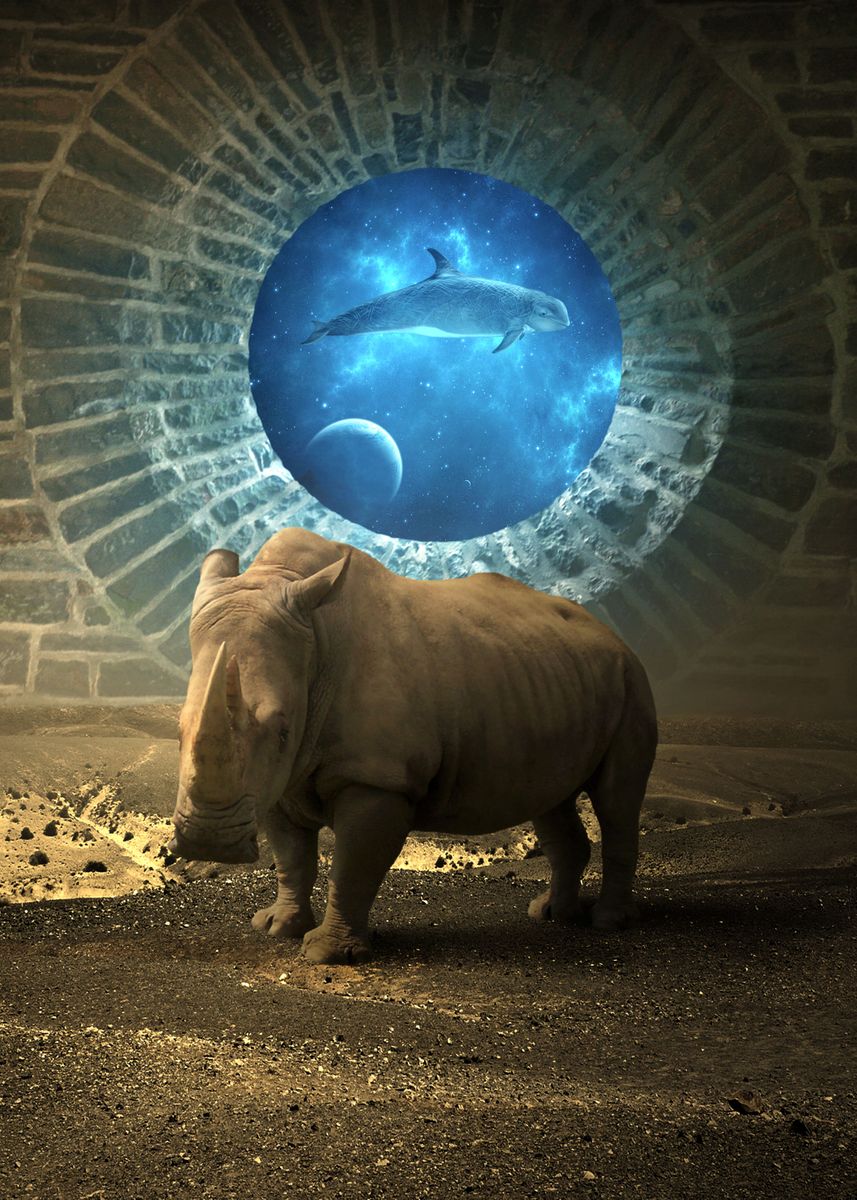 'Magic window' Poster, picture, metal print, paint by Tomasz Zaczeniuk ...