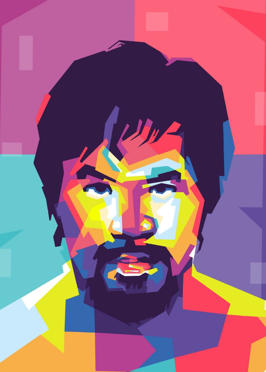 'Manny pacquiao WPAP' Poster by Syaiful Artwork | Displate