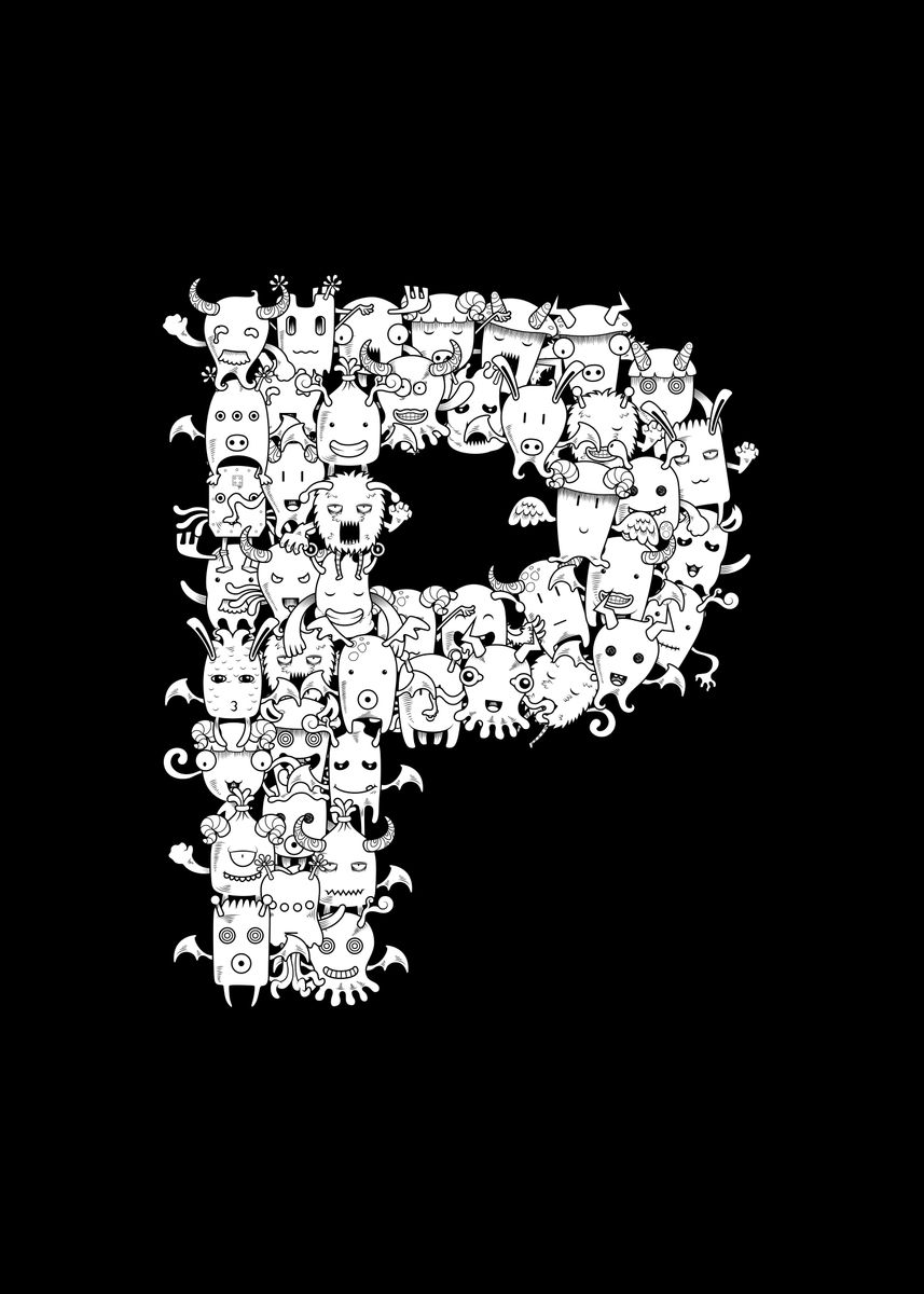 Doodle Letter P