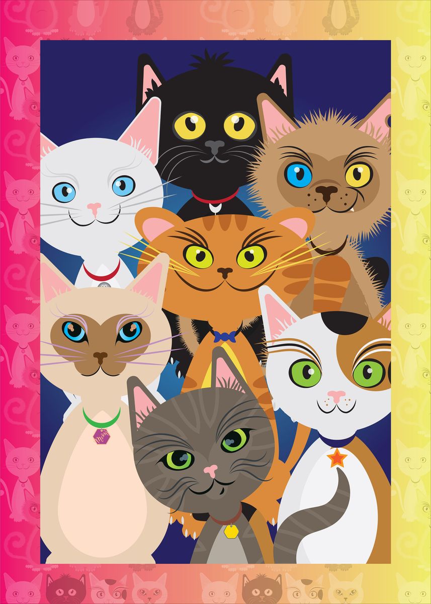 'All the gang' Poster by Jose Duran | Displate