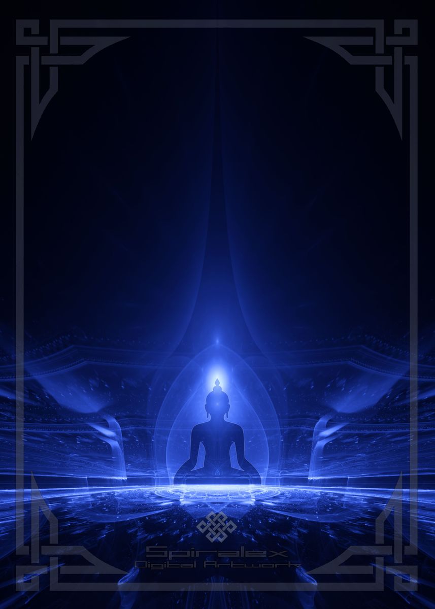 'Buddhas Enlightenment' Poster, picture, metal print, paint by ...