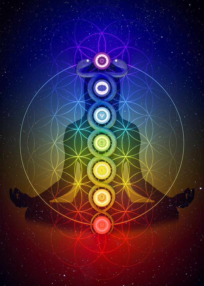 'Energy Flower' Poster, picture, metal print, paint by Ryan Chris ...