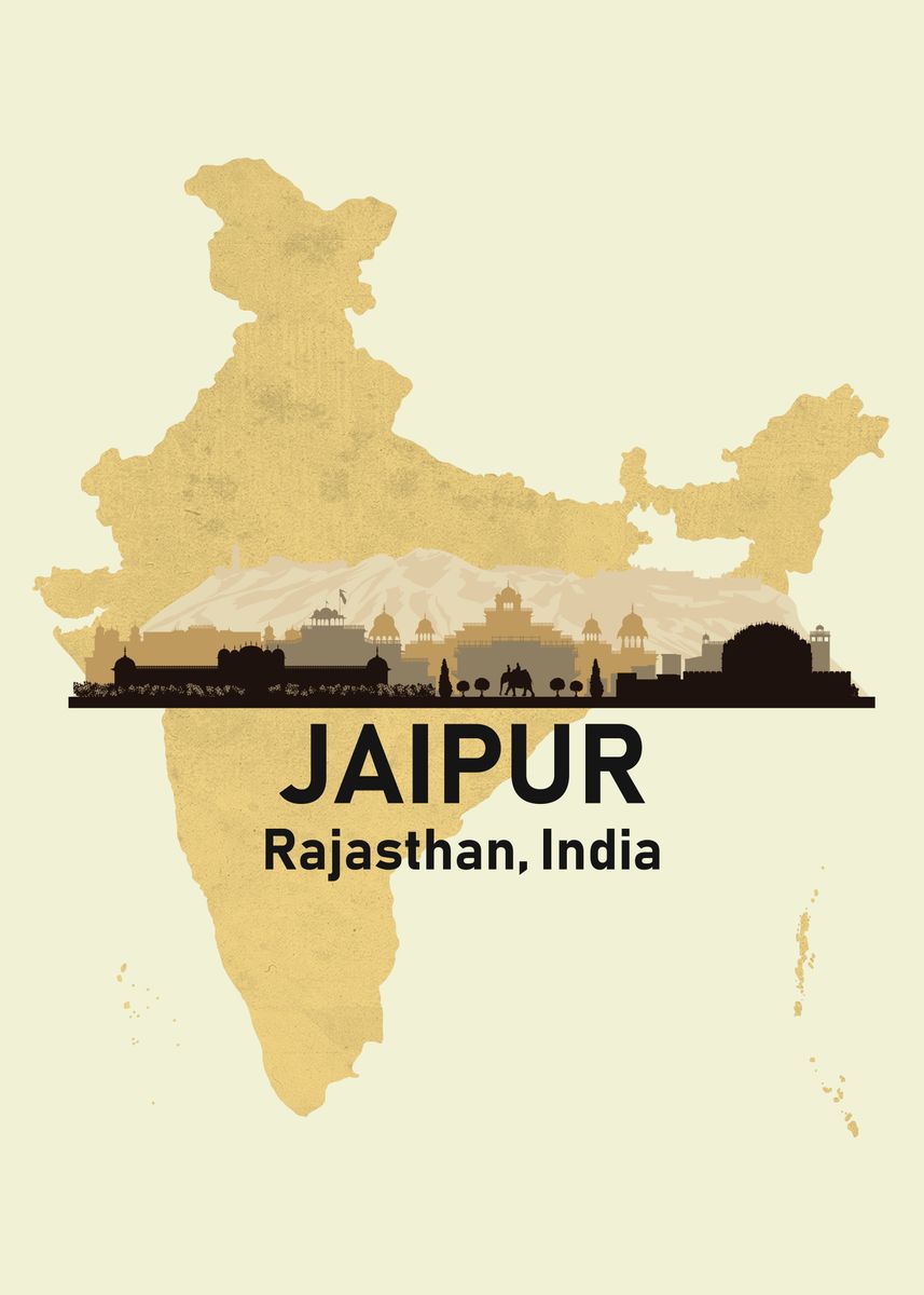 'Jaipur India' Poster by Iwoko | Displate