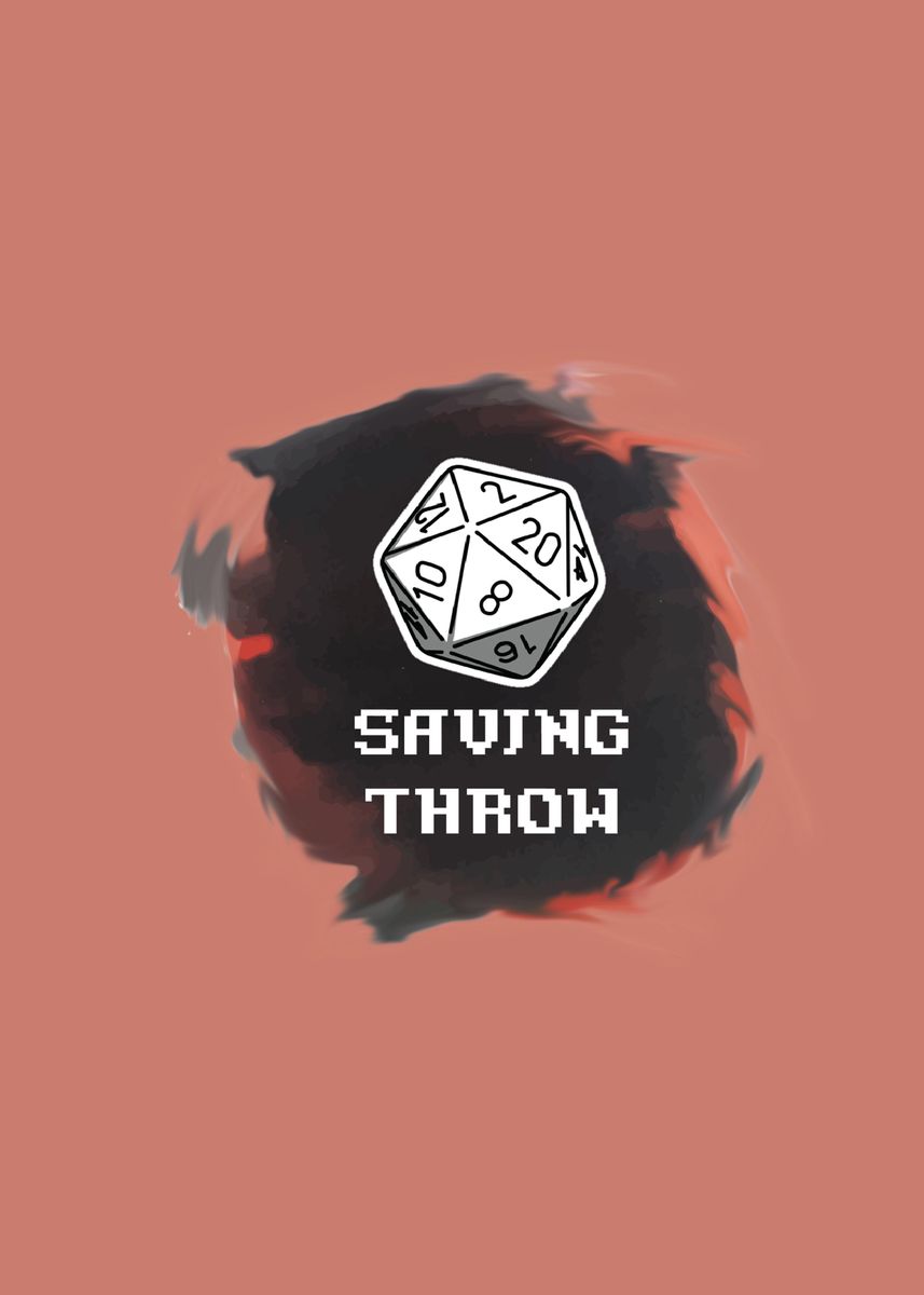 'Saving Throw' Poster, picture, metal print, paint by Nathan Klumpe ...