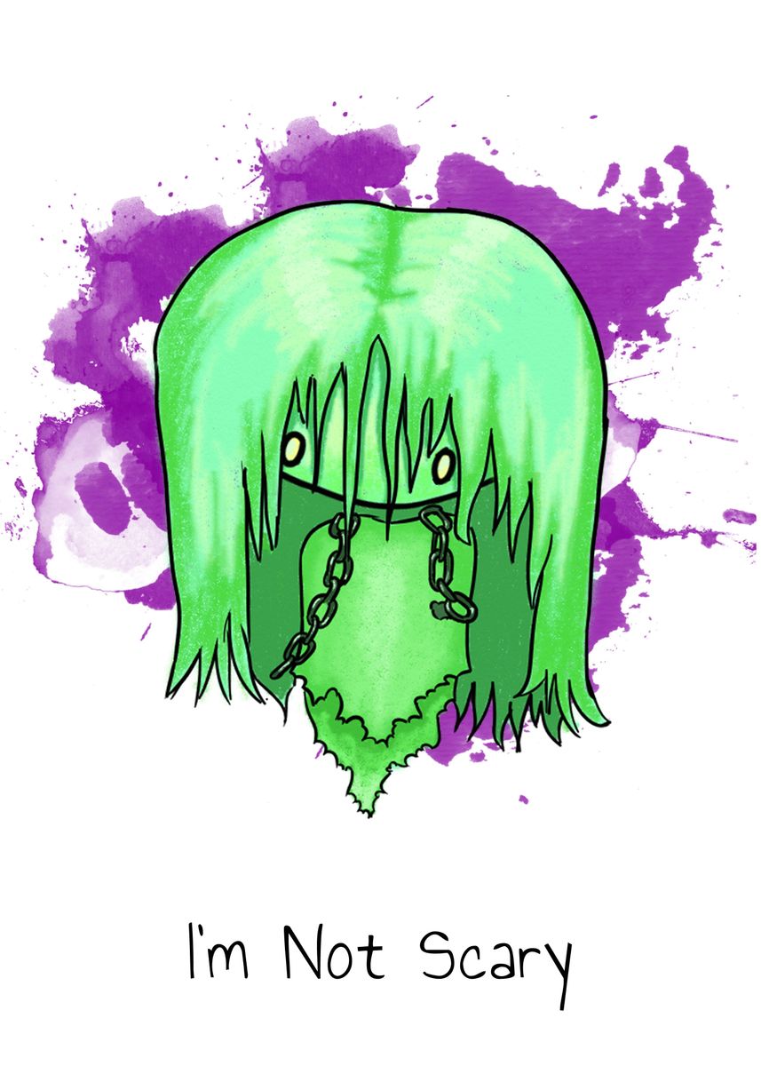 'Not Scary' Poster by Matthew King | Displate