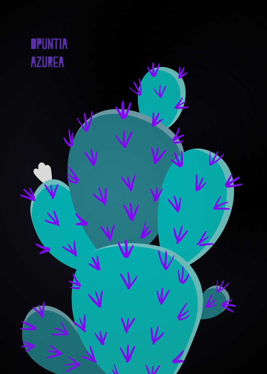 'Cosmic Cactus' Poster by Maria Kar | Displate